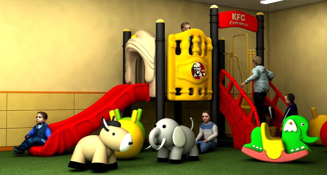 KFC kids play area China supplier-Guangzhou Colorful Play Equipment
