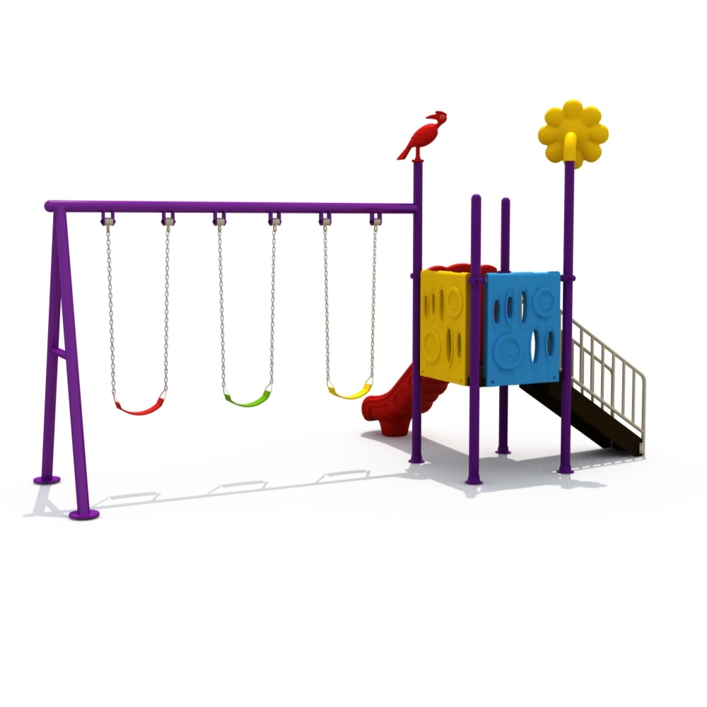 OUTDOOR SLIDE AND SWING