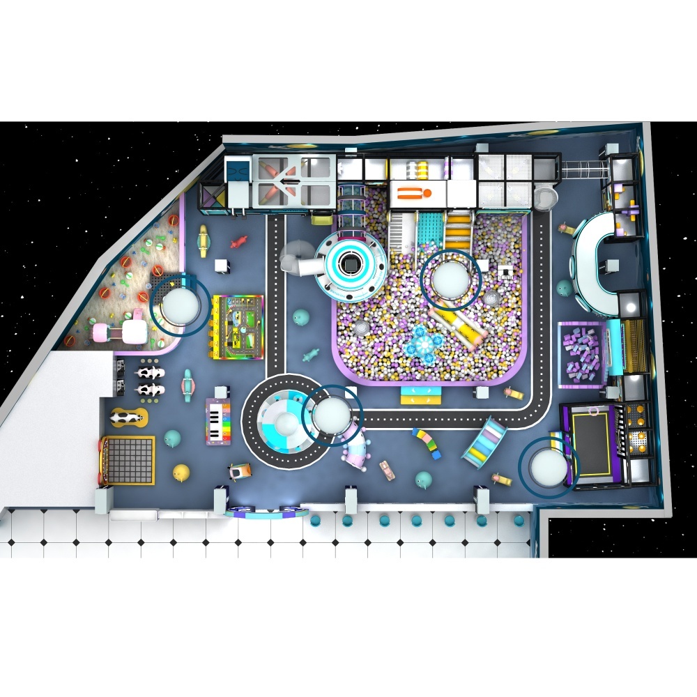 SPACE-THEME INDOOR PLAY ZONE FOR KIDS