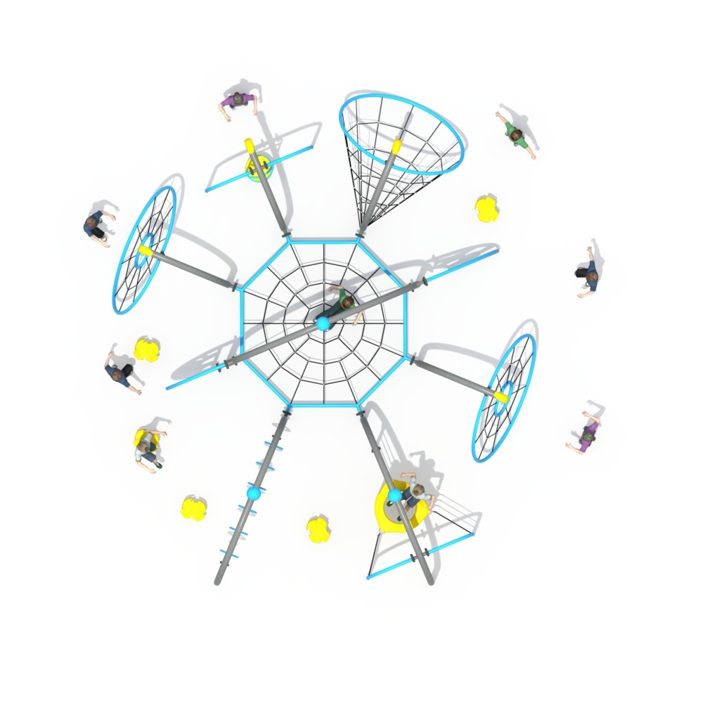 SPIDER NET ROPE LARGE PLAYGROUND China factory-Guangzhou Colorful Play ...