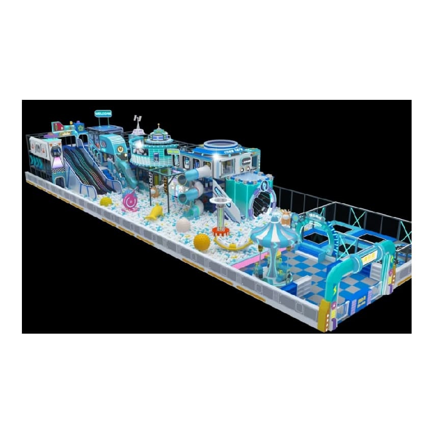 LIGHT BLUE INDOOR PLAYGROUND