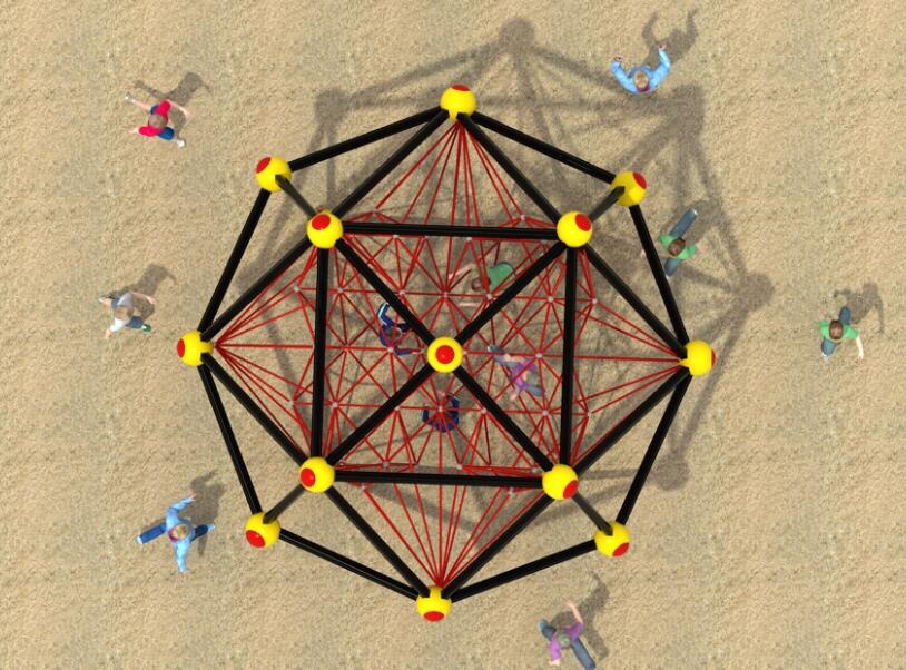 rope climbing structure for outdoor park-China supplier