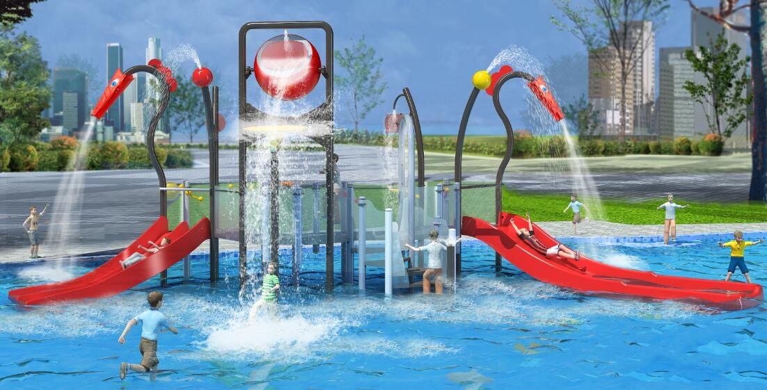splash water slide China supplier-Guangzhou Colorful Play Equipment