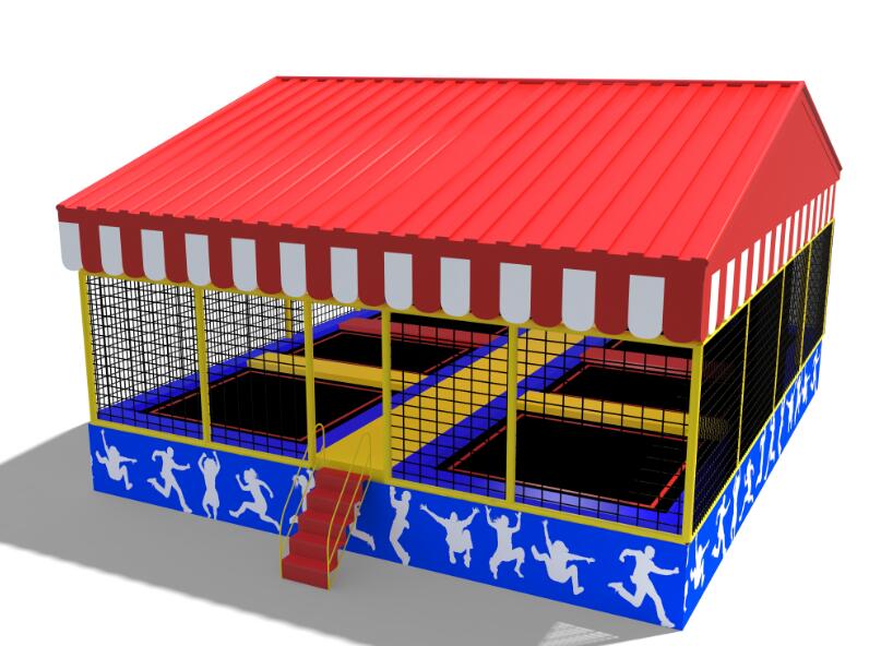 commercial trampoline park with ASTM-Colorful Play
