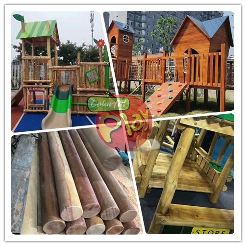 OUTDOOR WOODEN PLAYGROUND