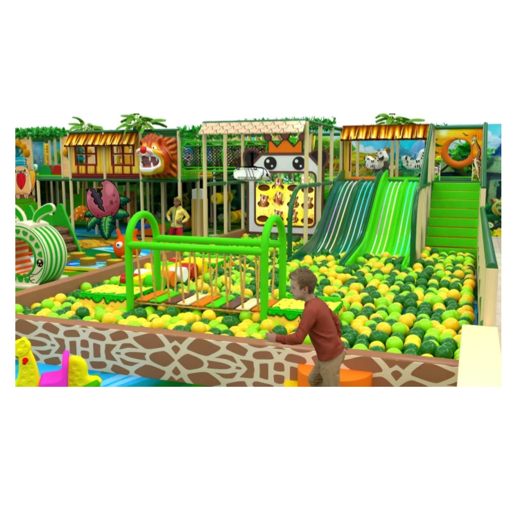 JUNGLE THEME CUSTOMIZED ADNENTURE INDOOR PLAYGROUND FOR KIDS